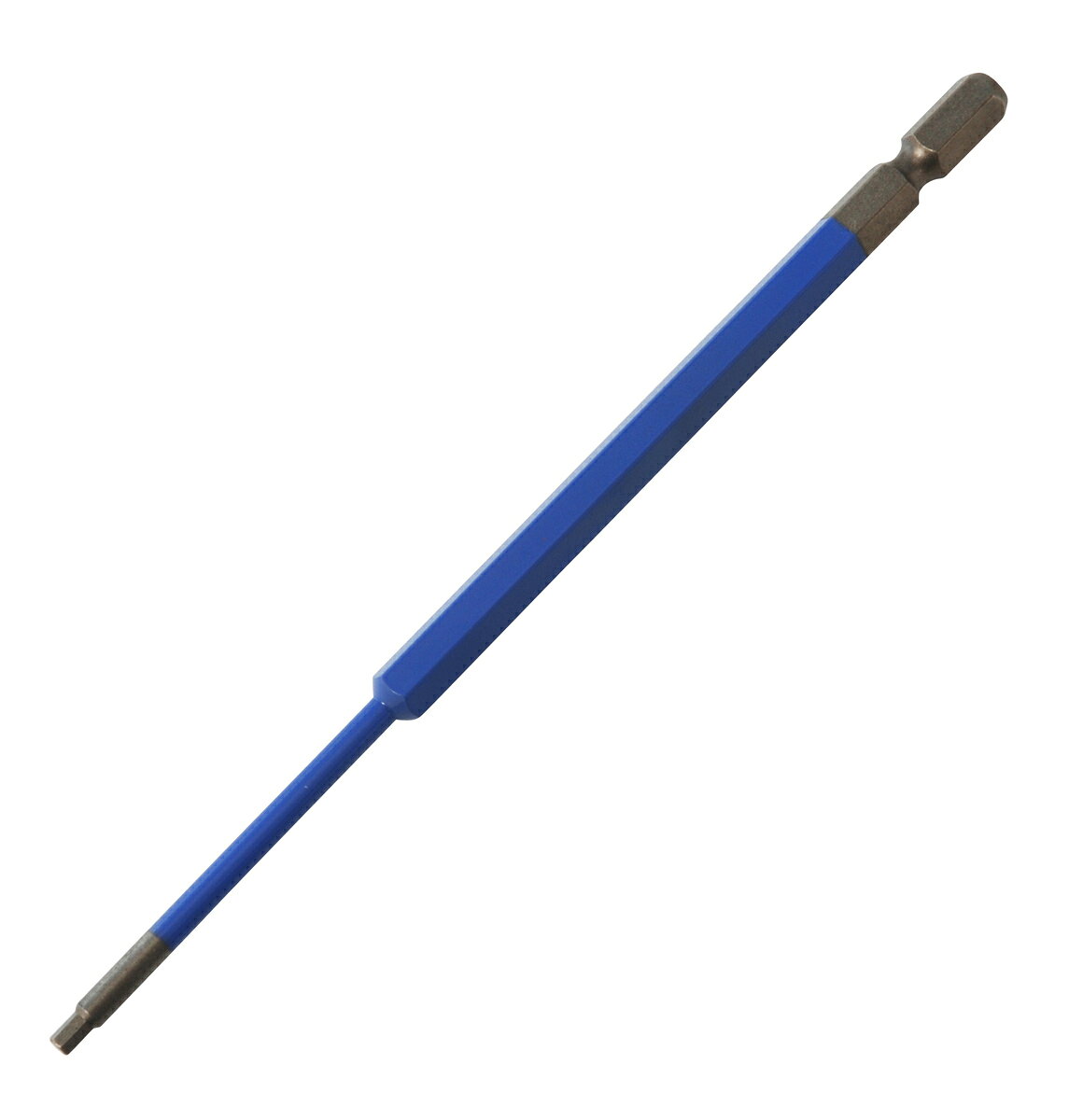 仕様サイズ：刃先対辺2．5×全長150mm対辺：2．5mm全長：150mm六角軸：6．35mm入数：1本入インパクトドライバ対応可能マグネット無し注意：必要以上の力をかけての使用は破損の原因になりますので、充分ご注意ください。割れ、欠けの異...