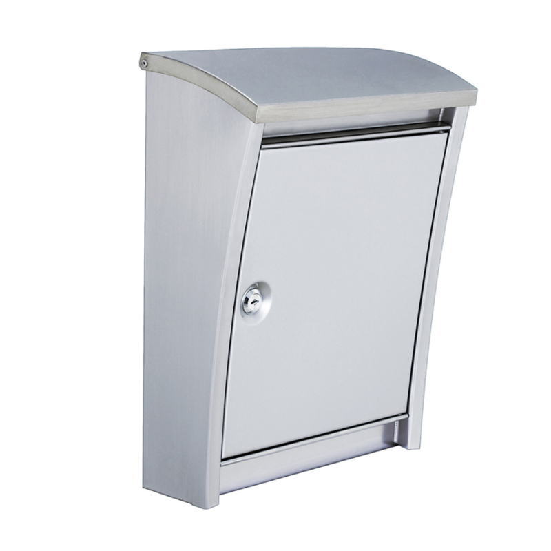 材質ステンレス 製品サイズW310×H405×D150mm 製品重量3100g 投入口W270×H40mm 取付用穴ピッチW120×H150mm 開口時右開き 曲線的なフォルムがファサードをスタイリッシュに演出 ※品質向上のため予告なく仕様...