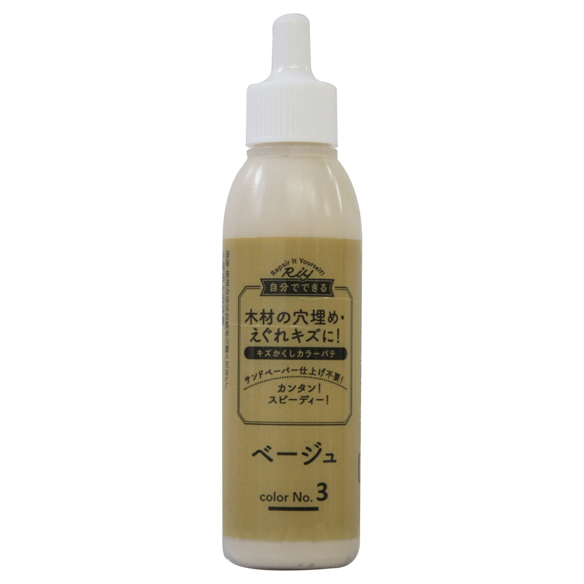 成分水系アクリル樹脂、炭酸カルシウム、顔料、水 内容量30g 使用方法1.キズ周囲のほこり、汚れ、水分等を拭き取ります。 2.補修する場所に合わせた色を選びます。本剤は硬化前は色が薄く、硬化後に色が濃くなります。 3.キズ部分に本剤を注入し...