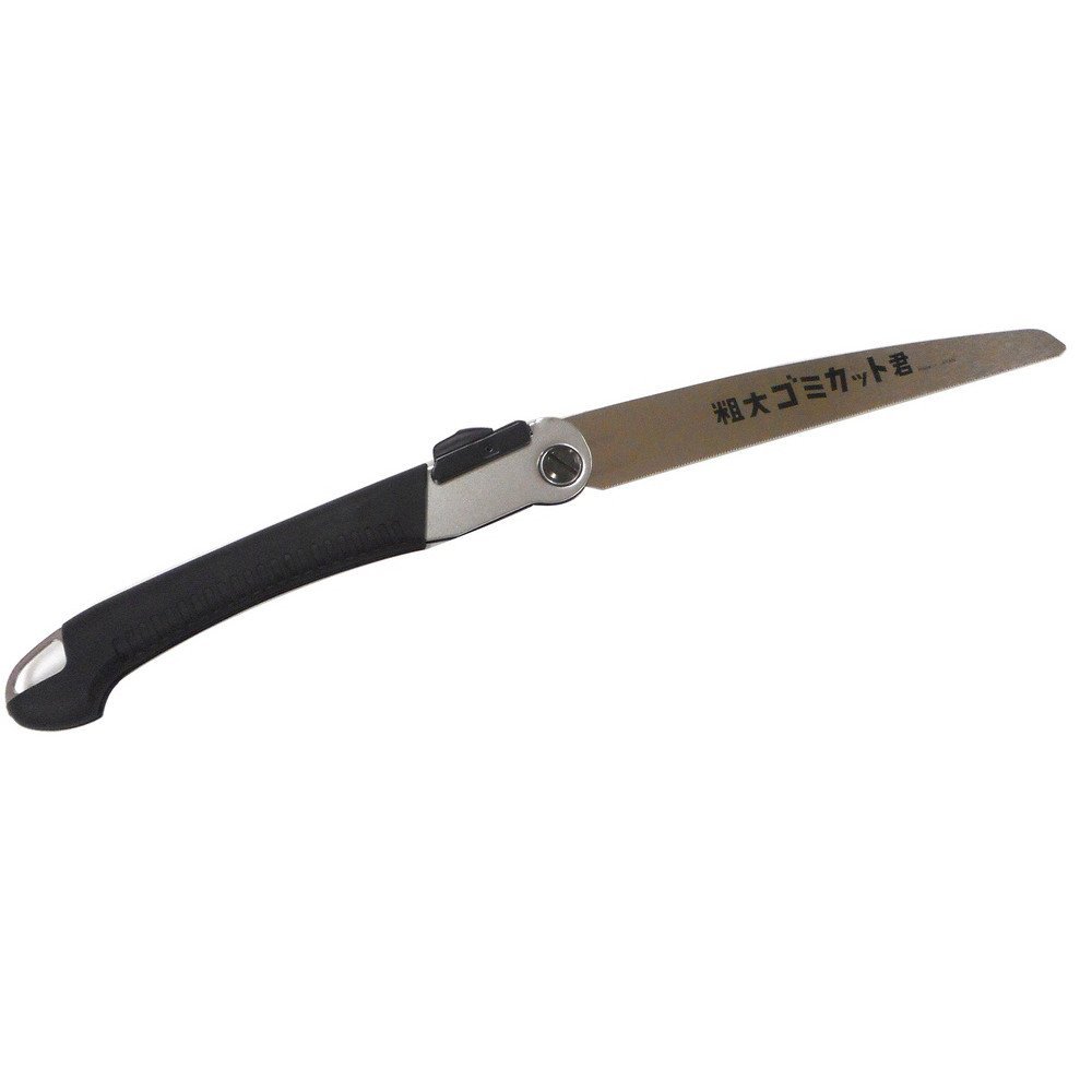 仕様用途：粗大ゴミの解体作業に。対象物：カーペット、プラスチック、鉄管、木材、ステンレス等刃渡り：約240mm3段階角度調整機能折りたたみ式細身のエラストマーグリップロックボタン付き注意：刃物ですので、取扱いにはお気を付けください 製品サイ...