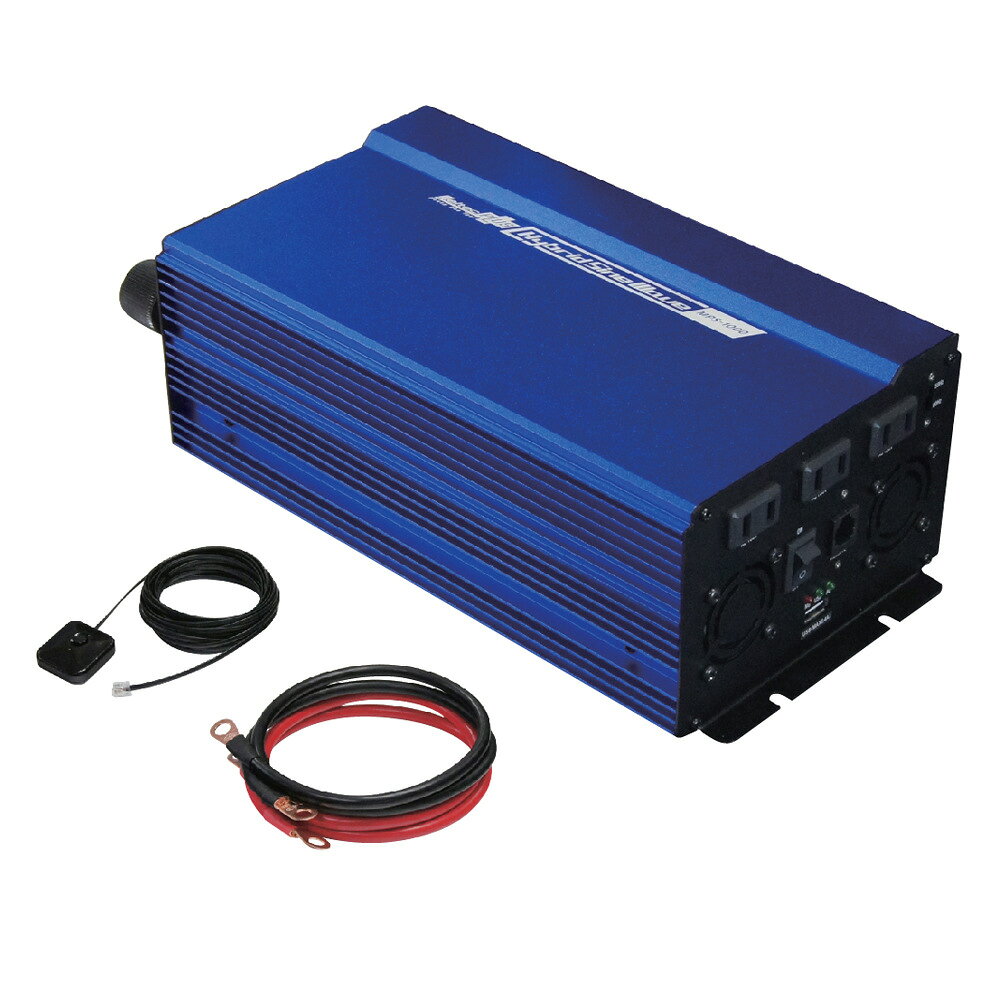 仕様 入力電圧/出力電圧:DC12V/AC100V(ACコンセント×3口) 定格出力/最大瞬間出力:1000W(3口合計)/2000W 出力周波数:50Hz/60Hz(切替スイッチ) 変換効率:80% 待機電流:300mA(電源スイッチがO...