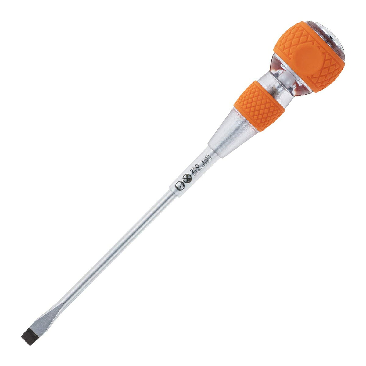 仕様 用途:ネジの締め付け・緩めに 軸長:150mm 刃先:-8 マグネット入り 製品サイズ(mm) 縦×横×高さ:255×40×40 製品重量(g) 151 商品説明 電気を通さないセラミックボール内蔵です。 セラミックの中で、最も高強度...