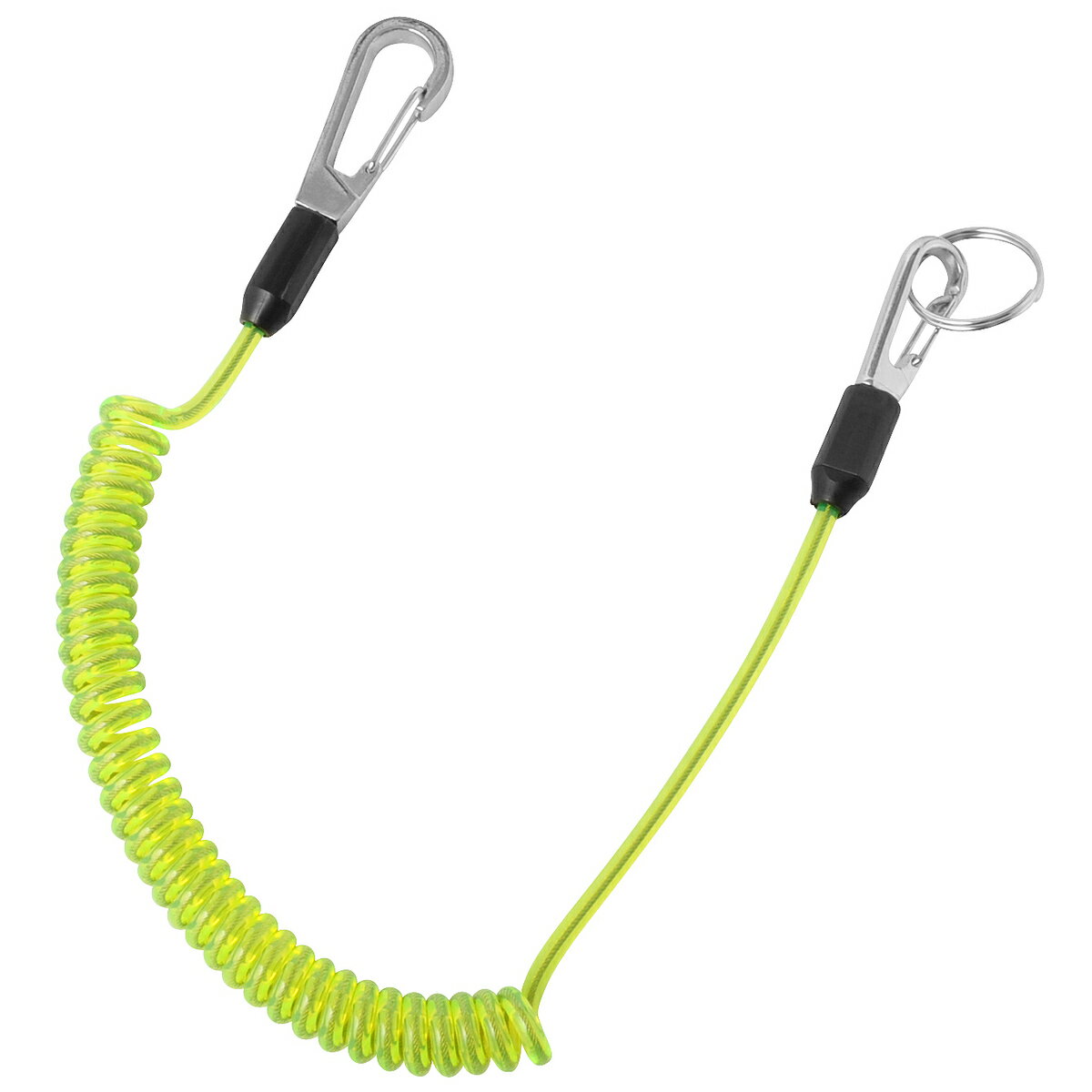 仕様 より戻し:ポリカーボネート樹脂 コード:ポリウレタン ワイヤー:ステンレス 用途:高所作業での工具落下防止や紛失防止 カラー:イエローグリーン コード径:直径4mm ワイヤー径:直径0.81mm 自然長:約410mm 最大伸長:約13...