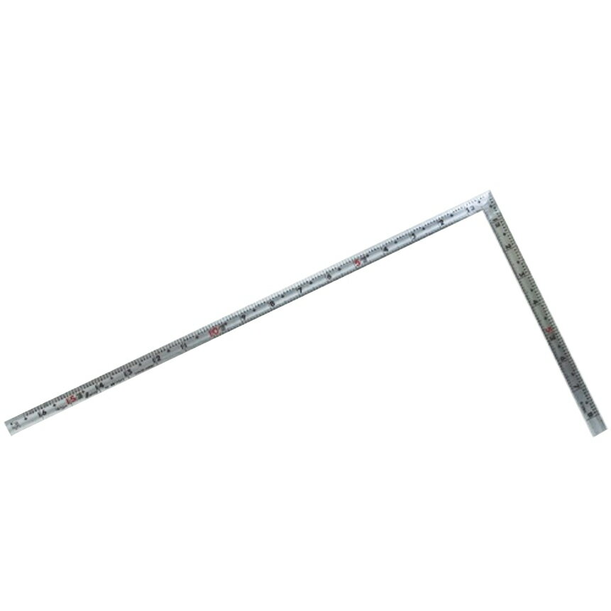 仕様 用途:長さの測定、直角の確認やケガキ作業に使用する曲尺です サイズ(約):縦260×横520×厚1.4mm 精度:直角度 100mmにつき0.1mm以下、長さの許容差 ±0.2mm以下 表目盛:長枝)外目盛尺6/内目盛1尺、短枝)外目...