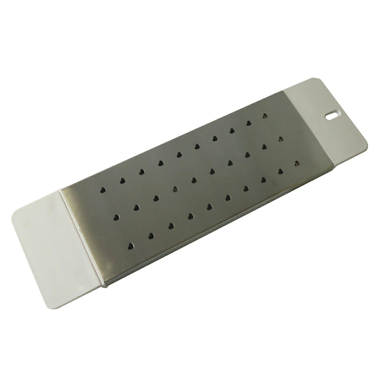 仕様 用途:シンク内にかけて、食器等の水切りに スライドタイプ スライド幅:約350~550mm 製品サイズ(mm) 幅(最小)350×奥行98×高さ18 製品重量(g) 274 商品説明 狭いシンクを有効利用できます。 金属部はステンレス...