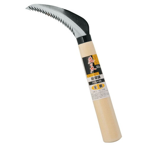 仕様 用途:硬い草の除草や、収穫に 刃種類:鋸鎌 柄長:約150mm 製品サイズ(mm) 210×80×23 製品重量(g) 58 商品説明 硬い草の除草や、収穫向けです。 ※品質向上のため予告なく仕様を変更する場合がございます。パッケージ...