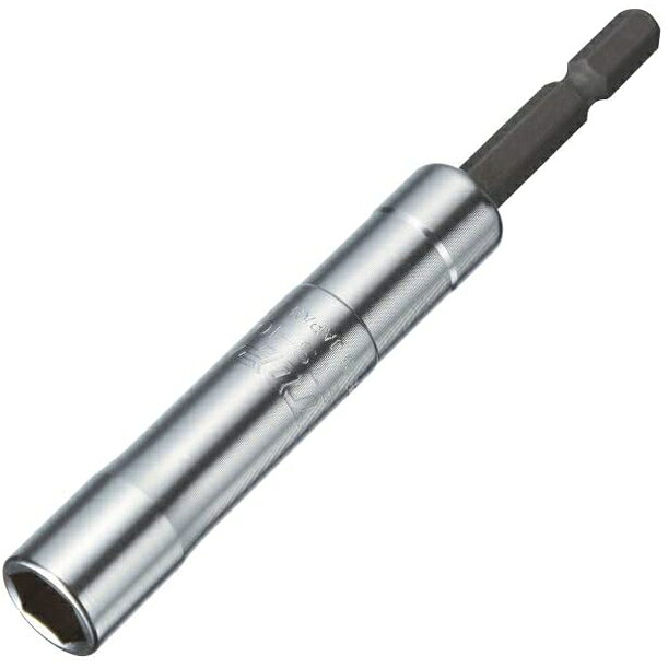 仕様 用途:ボルト、ナットの着脱の際に 全長(約):110mm 対辺寸法(約):10mm 保証トルク:75N・m サイズシールの色:ブルー 40V対応(18Vにも対応) 電動ドリル用 6角サーフェイス ロングシャンク採用で軸折れしにくく、高...