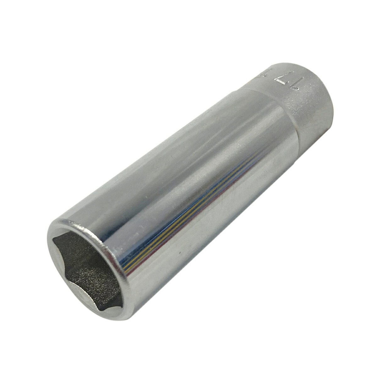 仕様 用途:ボルト、ナットの着脱の際に 差込角:12.7mm 対辺寸法:17mm 全長(約):77mm M10、W3/8ネジ用 狭い場所での作業に向いてるロングタイプ ボルト、ナットの角がナメにくい6角サーフェイス 製品サイズ(mm) 幅×...