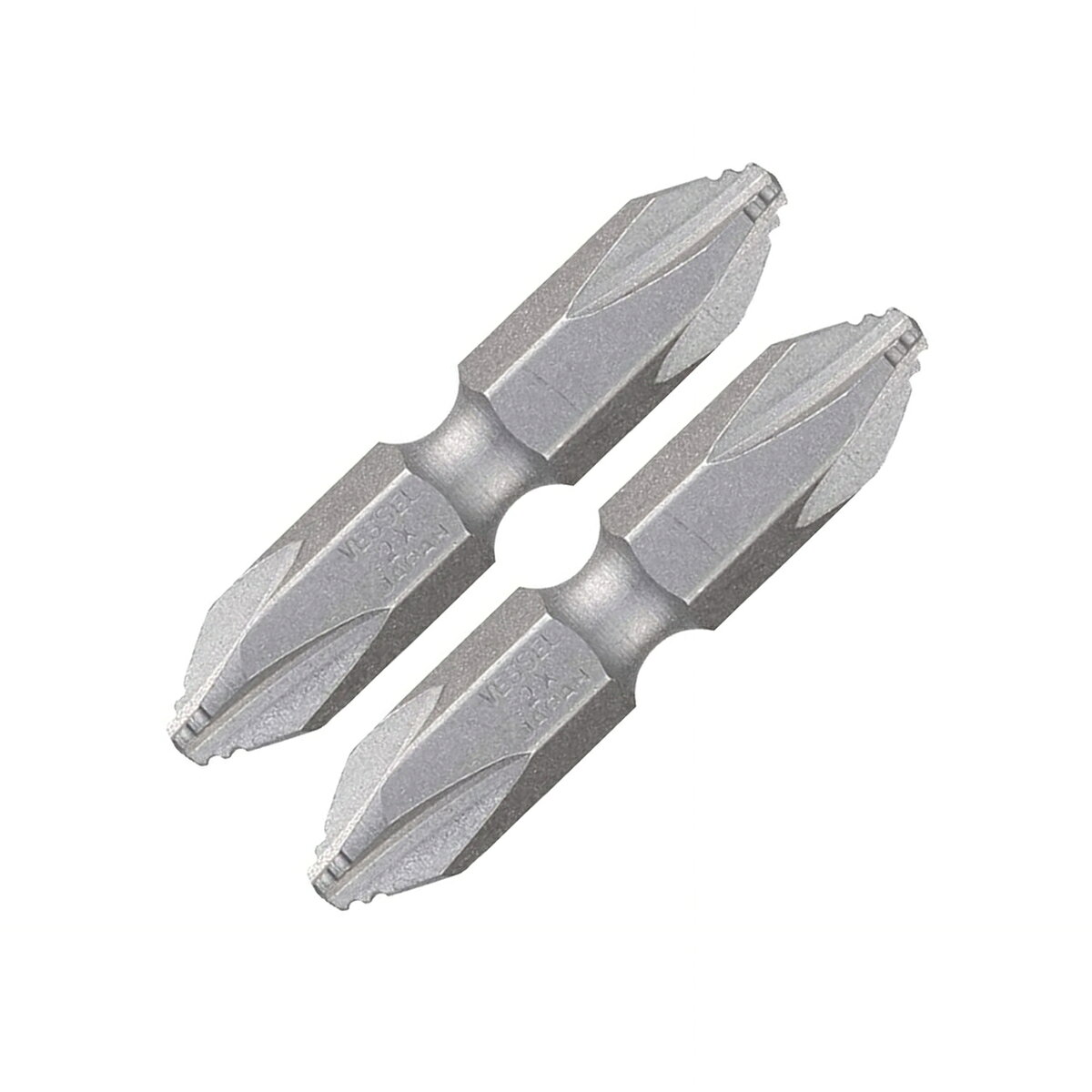 仕様 用途:ビスの締め、緩め作業に 入数:2本 六角軸径:6.35mm 最高硬度:HRC62 刃先:+2 全長:35mm 両頭 商品説明 間柱の固定や、バリアフリーの手すりの取り付け作業に向いてます。 強さとねばりがあるダイハード鋼を使用し...