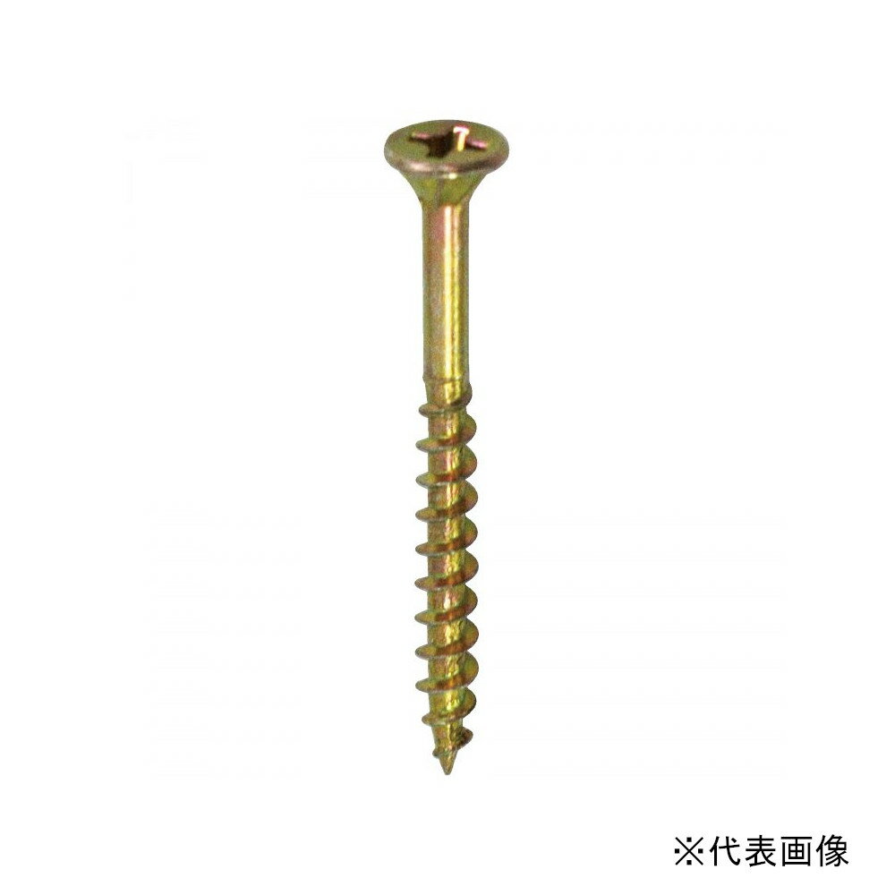 仕様 内容量:約250本 サイズ:d(呼び径)3.8×L1(長さ)75×L2(ねじ部)54×D(頭径)7mm 下地:木材 材質:SWRCH22A 表面処理:クロメートメッキ ビット:ビットNo.2 頭形状:フレキ頭 特徴:足割 商品説明 軸...