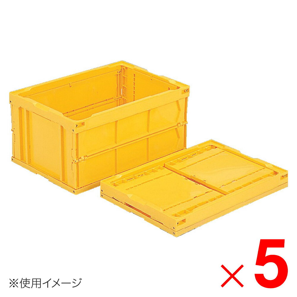 仕様 外寸(mm):530×366×272 内寸(mm):491×334×261 有効内寸(mm):490×333×253 折り畳み時全高(mm):67 色名:イエロー 色コード:YE305 材質:PP 内容量(L):42.9 商品コード:...