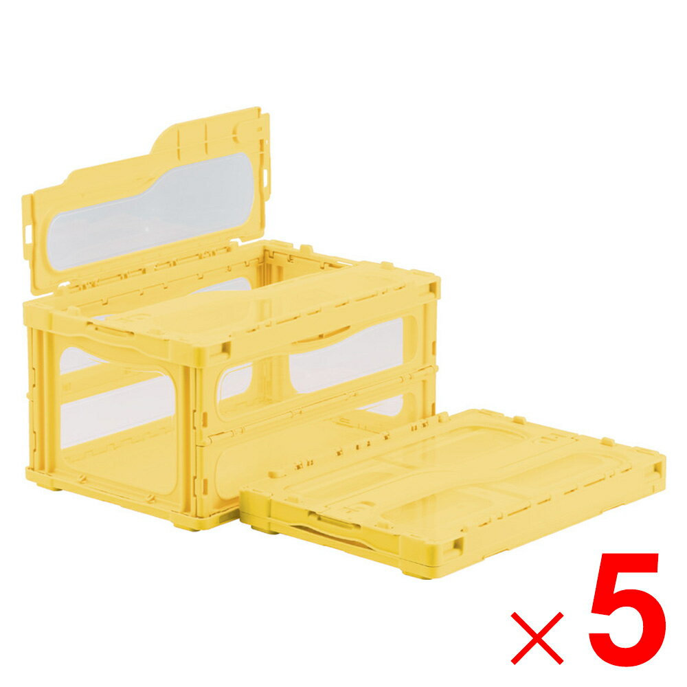 仕様 外寸(mm):530×366×283 内寸(mm):494×336×258 有効内寸(mm):493×335×258 折り畳み時全高(mm):67 色名:イエロー/透明 色コード:YEIYGTM 材質:PP 内容量(L):42.6 商...