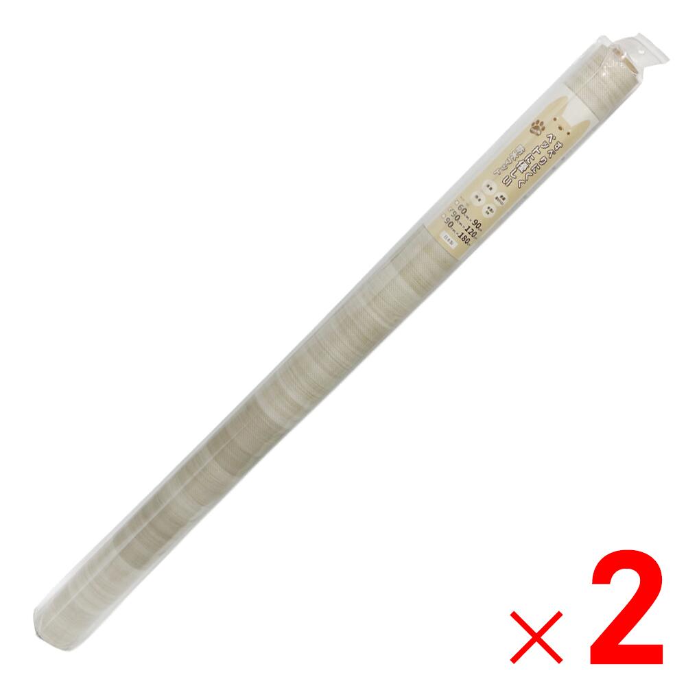 仕様材質:塩化ビニル樹脂 処理剤:無機系 サイズ:90cm×120cm 厚み0.7mm 機能:防滑・消臭・防水 商品説明 いぬ、ねこ、ウサギ等のペット向け防滑消臭マット。 マットが丈夫なので引っかかれても、噛みつかれてもボロボロになりにくい...