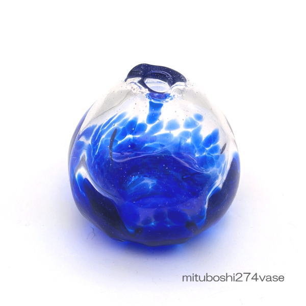 ■商品情報 サイズ H6cm×W7cm 材質 琉球ガラス 制作工房 沖縄・琉球ガラス工房『三ツ星』 ご注意 ※ギフトボックスはございません琉球ガラス一輪挿し・花瓶・ flowervase　mituboshi274vase　三ツ星工房沖縄県う...