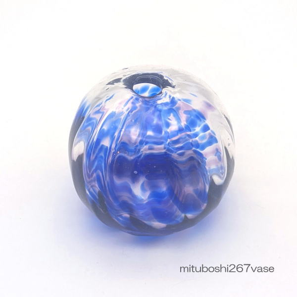 ■商品情報 サイズ H7cm×W6cm 材質 琉球ガラス 制作工房 沖縄・琉球ガラス工房『三ツ星』 ご注意 ※ギフトボックスはございません琉球ガラス一輪挿し・花瓶・ flowervase　mituboshi267vase　三ツ星工房沖縄県う...