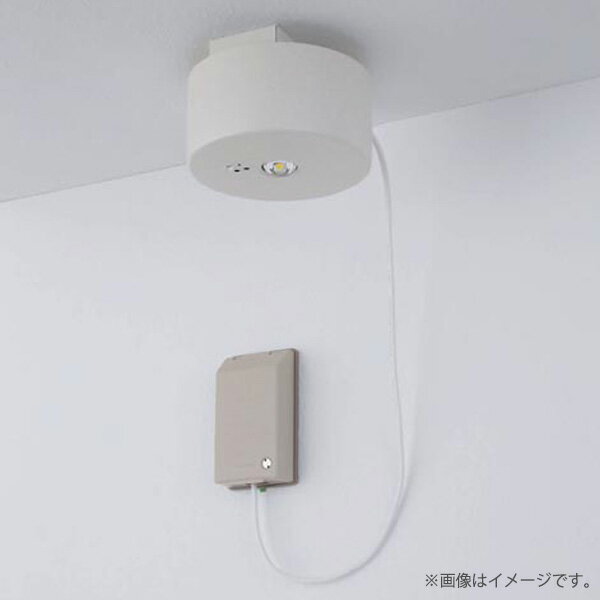 ※NNFB01000Jの後継品天井直付型　LED（昼白色）　非常用照明器具　30分間タイプ・コンセントプラグ付・民泊向け　自己点検スイッチ付・リモコン自己点検機能付LED内蔵◆非常時・非常灯用LED点灯　　常時消灯　◆色温度：5000 K◆...