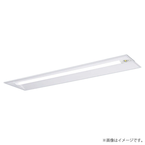 ※NNLG42830Jの後継品※本体のみ（ランプ別売）天井埋込型　40形　器具本体（非常用）　30分間タイプ　自己点検スイッチ付・リモコン自己点検機能付・非常時LED高出力型　下面開放型ライトバー別売◆幅：328 mm　◆長：1274 mm...