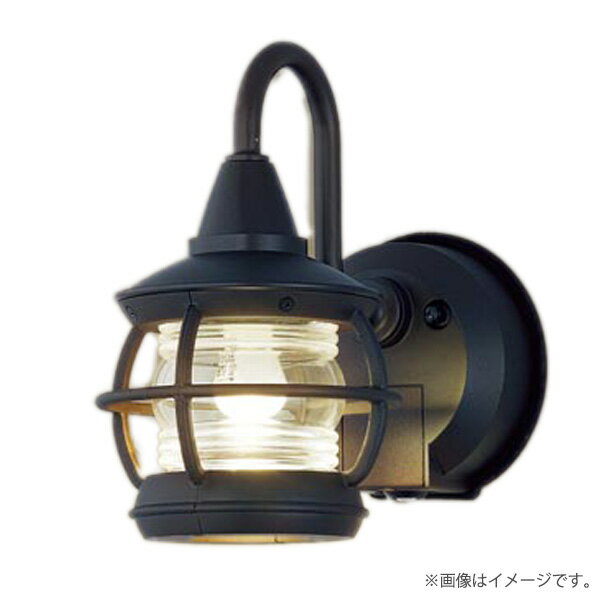 ※LGWC85217Zの後継品壁直付型　LED（電球色）　ポーチライト　密閉型　LED電球交換型・防雨型・FreePaお出迎え・点灯省エネ型・明るさセンサ付ランプ同梱包◆器具光束：237 lm　◆電圧：100 V　◆消費電力：5.1 W　◆...