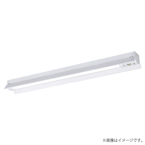 ※XWG412KGNJLE9の相当品天井直付型　40形　一体型LEDベースライト（非常用）　30分間タイプ　防湿型・防雨型・自己点検スイッチ付・リモコン自己点検機能付・非常時LED高出力型◆全光束：1870 lm　◆安定器出力型：定格出力型...