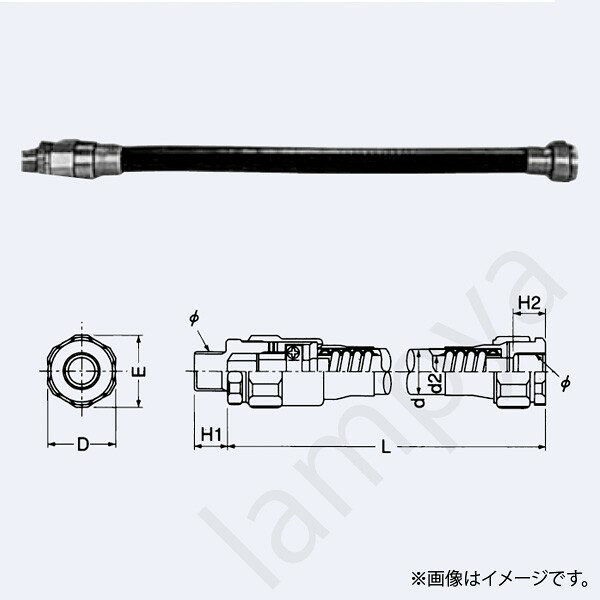 形式：F型寸法L（mm）：500適合電線管（φ）：22（PF3/4）適合ケーブル範囲（mm）：11 〜13質量（kg）：0.85材質　固定金具（A）、接続リング：黄銅固定金具（B）、締付金具：黄銅チューブ：電気亜鉛めっき鋼板、ビニール※本商...