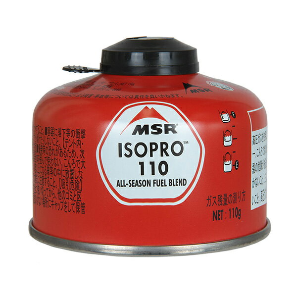 【警告】 専用ガスカートリッジのISOPRO以外は絶対に使用しないでください。 MSRのストーブはISOPROに合わせて精密に設計されております。 他社製ガスカートリッジを使用すると、ガスの混合比の違いにより酸素が不足し、不完全燃焼となり一...