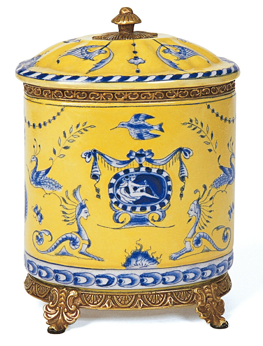 商品サイズ：W155×H210×D110材質：陶器・ブラス