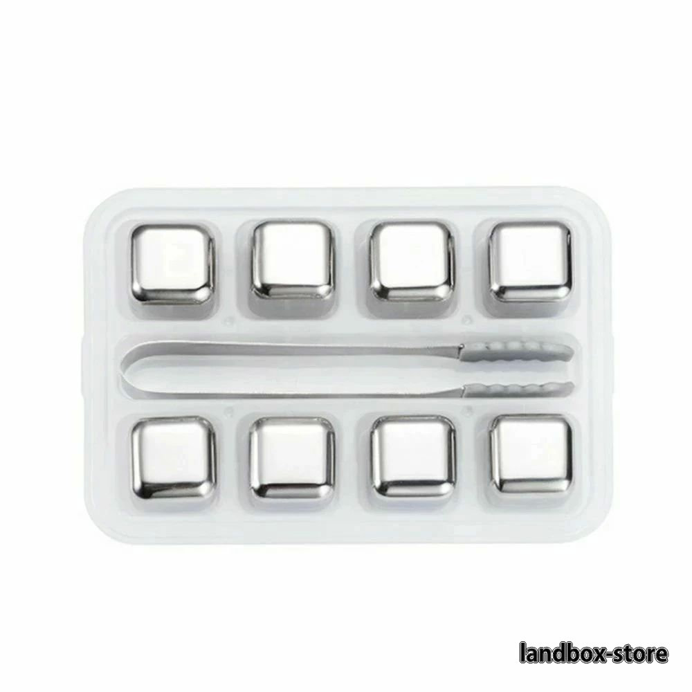 製品情報 製品名：ステンレス製角氷 材質：ステンレス鋼 重量：335g 角氷1枚サイズ：2.7cm * 2.7cm * 2.7cm 単一のアイスキューブの重量：31g 角氷には冷却液（エタノール＋純水を混ぜたもの）が入っており、ステンレス製...