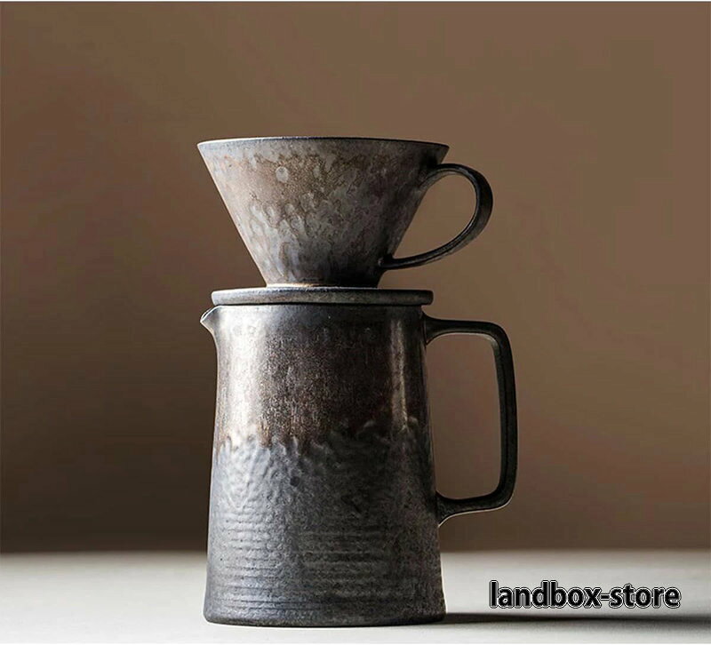 【セット】セットには コーヒードリッパー x1、コーヒーサーバーx1があります。このセットの組み合わせは、手作りのコーヒーを作るためのあなたのニーズを完全に満たします。 【V型ドリップ】セラミック、円錐外観、より十分なコーヒー抽出ができ、内...
