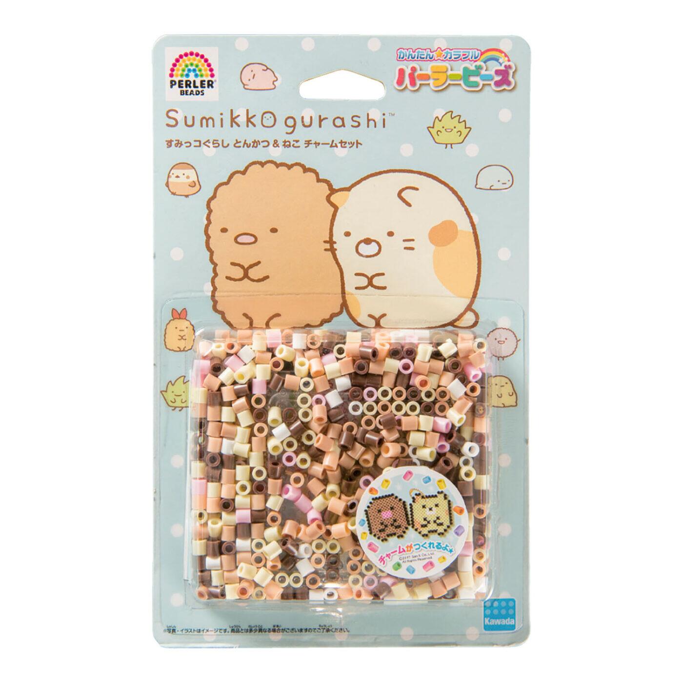 商品情報パッケージサイズW134×H216×D20(mm)注意モニター発色の具合により色合いが異なる場合がございます。パーラービーズ 80-53123 すみっコぐらし とんかつ&ねこチャームセット 【すみっコぐらし とんかつ＆ねこ】のビーズ...