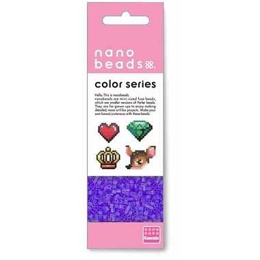 商品情報素材/材質ポリエチレン（PE）パッケージサイズW50×H160×D10 (mm)カラー/色むらさき注意モニター発色の具合により色合いが異なる場合がございます。ナノビーズ 単色 むらさき 80-15921 カワダ パーラービーズの約4...