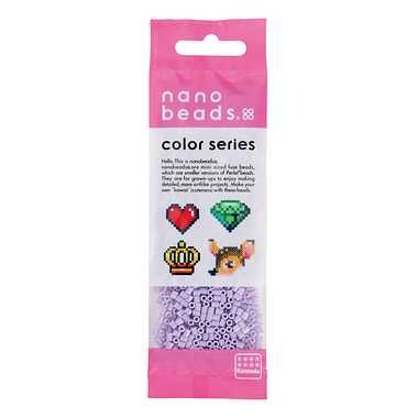 商品情報素材/材質ポリエチレン（PE）パッケージサイズW50×H160×D10 (mm)カラー/色ラベンダー注意モニター発色の具合により色合いが異なる場合がございます。ナノビーズ 単色 ラベンダー 80-15941 カワダ パーラービーズの...