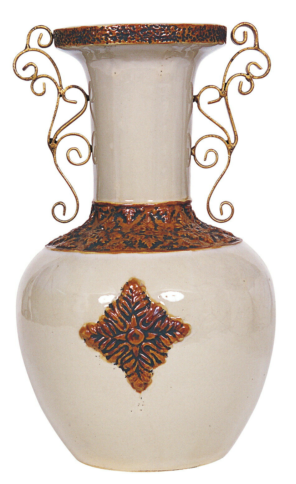 商品サイズ：φ250×H420材質：陶器・鉄