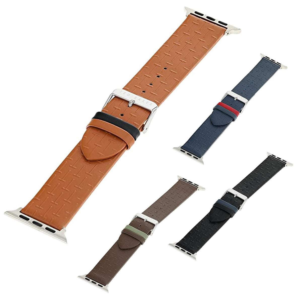 Ted Baker テッドベーカーT-エンボス アップルウォッチ ストラップ 42/44最高の品質と細部へのこだわりに対する揺るぎない信念、そしてひねりの効いたブリティッシュユーモアに溢れた「No Ordinary Designer Lab...