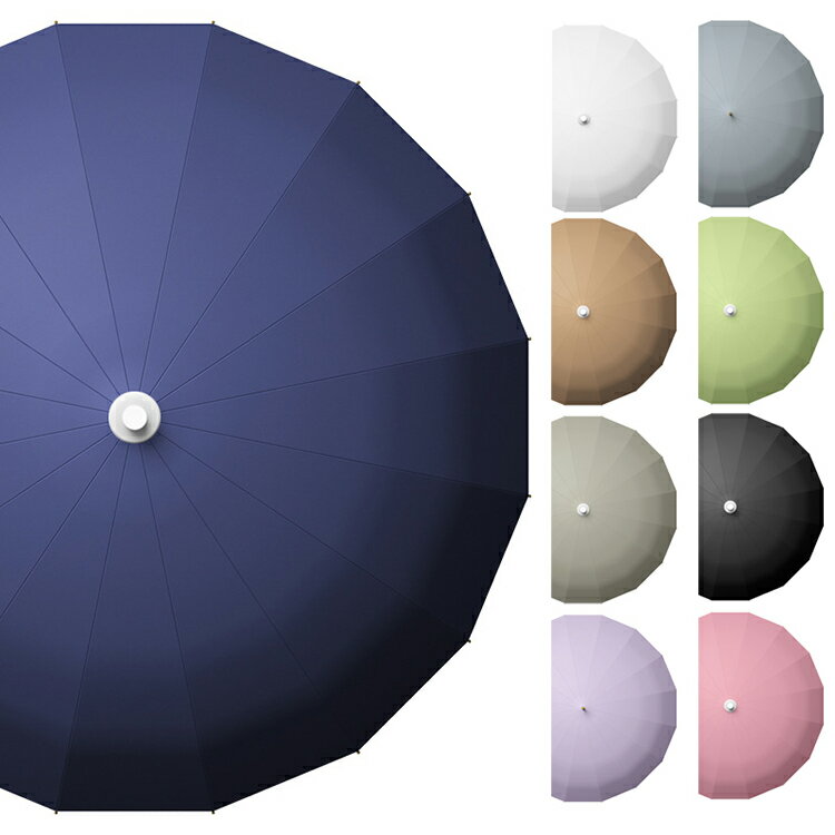 【商品名】：長傘 日傘 雨傘 【生地】：ポリエステル 【中棒】：ステンレス *骨の本数：16本 【商品説明】 UVAとUVBからしっかり保護してくれます。 紫外線を防いで、肌老化を防ぎましょう！ UVカット加工で紫外線をカット！雨の日はもち...