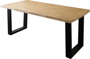 ダイニングセット 天然木 無垢材 ヴィンテージダイニングテーブル 幅180 テーブル こだわりつくしたデザインと質感 木目の美しい無垢材と組み合わせる脚はブラックに塗装。 重厚感あるデザインは、あなただけのヴィンテージ空間を演出します。 ＜...