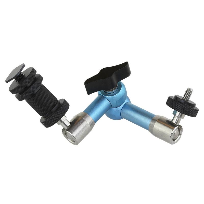 Haoge 7インチ ステンレススチール 調節可能 摩擦 関節式 マジックアーム デジタル一眼レフリグ カメラ LCD モニター LEDライト フラッシュライト マイク TPCAST HTC Vive Vive Pro ベースステーションこ...