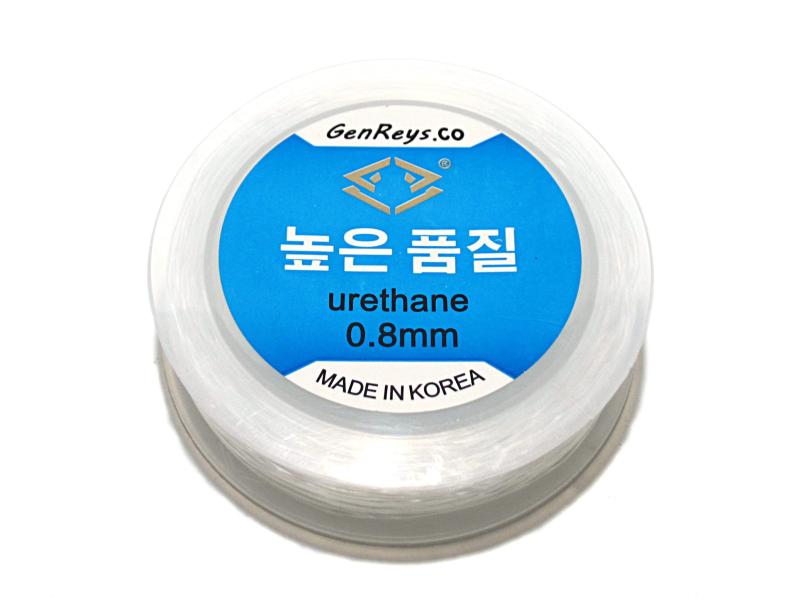 ウレタン製 パワーストーン ブレスレット用ゴム 0.8ミリ×50メートル 【雑貨AMERI】0.8ミリ50メートルウレタン製Made in Korea