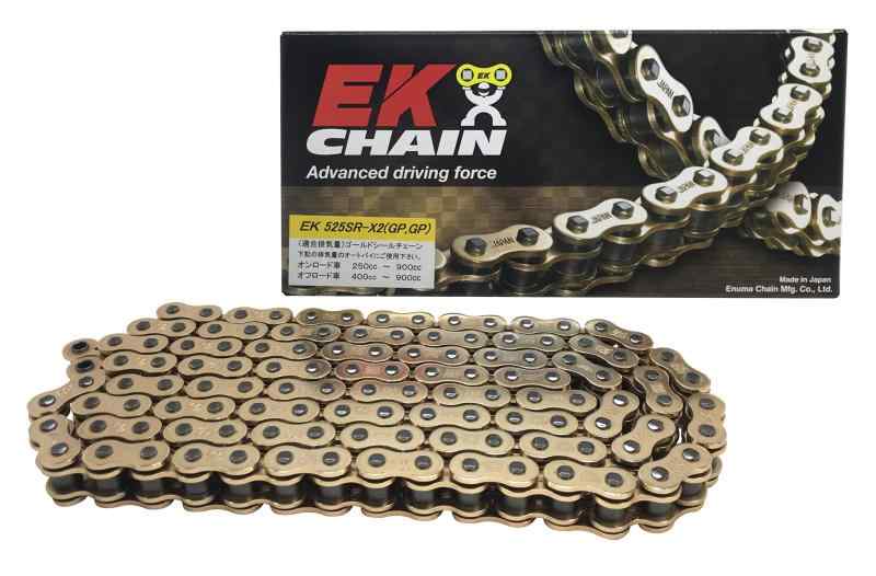 EK(イーケー) QXリングシールチェーン 525SR-X2 ゴールド