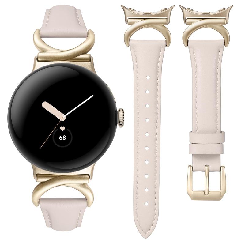 [TOYOUTHS] google pixel watch バンド レザーバンド レディース Google Pixel Watch 3 41mm/2/1に対応 おしゃれ 交換ベルト 高級 本革製 柔らかい マートウォッチベルト 可愛い 上質...
