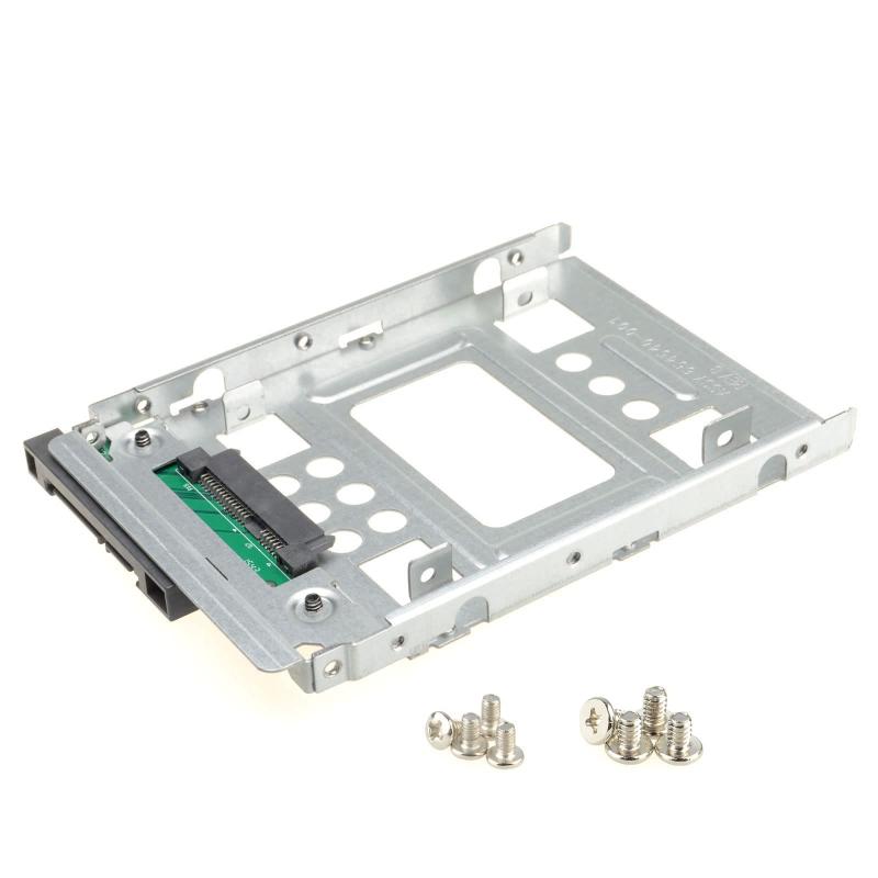 DSLRKIT 2.5 → 3.5変換 2.5インチ HDD/SSD 変換 SATAインターフェース内蔵 HDDケース 3.5インチ 変換ブラケット ネジ付き2.5インチSATASSDまたはハードドライブを3.5インチドライブトレイで使用で...