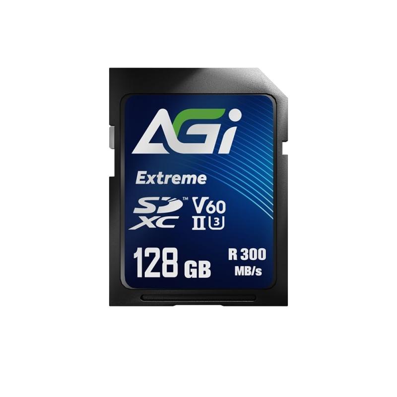 AGI SE238 SDカード 128GB UHS-II U3 V60 Extreme カメラ向けV60規格対応: 高解像度の写真や8K Ultra HD (UHD) ビデオ録画の転送に対応しています。高速転送速度: 最大読み込み速度は30...