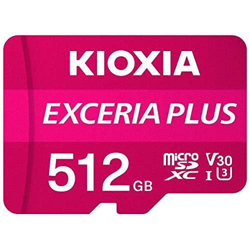 KIOXIA microSDメモリカード 512GB クラス10 UHSスピードクラス3 EXCERIA PLUS KMUH-A512G4K映像録画対応の目安となる、ビデオスピードクラス 30 (V30)規格Androidのアプリをmicr...