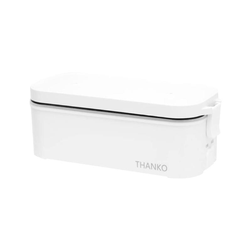 THANKO 車中泊で炊き立てご飯 車載用12V弁当箱炊飯器 TKLUN21W シガーソケット電源【サイズ】幅240×奥行100×高さ80(mm) 　【重量】約817g(ケーブル含む)【電源】DC12V 9.2A(シガーソケットより給電) ...