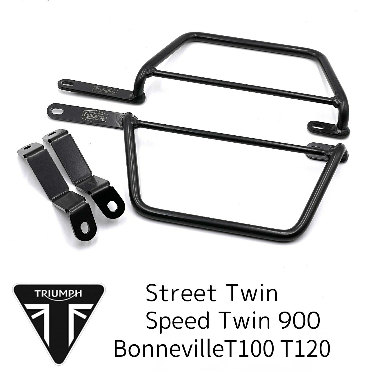 Triumph ボンネビルT100 T120ストリートツイン Streettwin900用ブラケット トライアンフ BonnevilleT100 T120LaPoderosaGoods PODEROSA国内在庫あり 即納 Poderosa製...