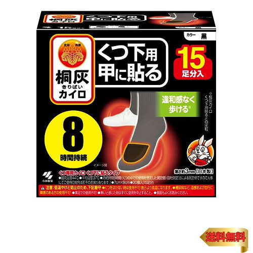 ・ブラック 4901548603875・・PatternName:15足分・くつ下用甲に貼る説明 商品紹介 くつ下用甲に貼る 15足分入 薄さ約3mm 日本製 違和感なく歩ける 桐灰カイロくつ下貼るとの比較 8時間持続 くつ専用カイロ くつ...
