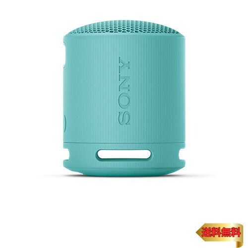 ・ブルー SRS-XB100 LC・・Color:ブルー・スマートフォンの音楽をクリアな高音質と重低音で再生・防水・防塵対応でお風呂、キッチンだけでなくアウトドアでも安心して使える・持ち出し時に便利なロングバッテリーとストラップ・テレワーク...