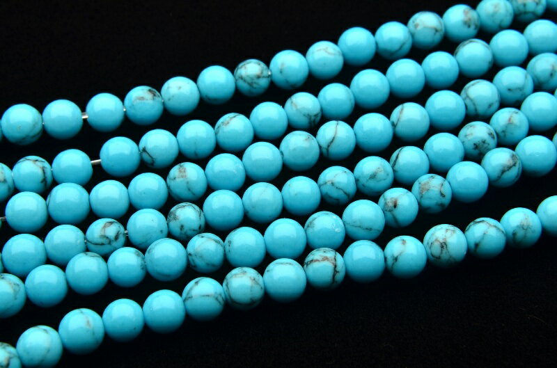 材質ハウライトターコイズ 4mmサイズ約4mm（±0.5mm）特徴・意味ハウライト（マグネサイト）を染色した石で、本物のターコイズ(トルコ石)の代用石です。　ターコイズは災いや危機から身を守る石として有名な石です。こちらの商品について■天然...