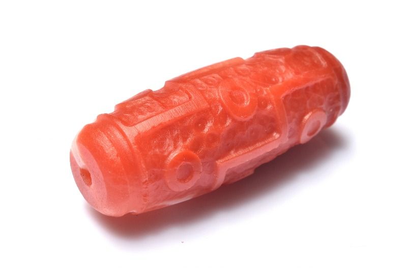 材質南紅瑪瑙(ナンホーン)水晶共生 36x14mm 産地：中国・四川省サイズ約36x14mm重さ約10g特徴・意味流通量も少なく、なかなかお目にかかれないレア品です。赤と白のハッキリしたカラーが鮮やかで目を惹きます。天珠の紋様には一つひとつ...