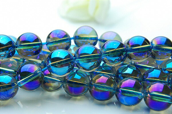 材質ブルーオーラ水晶12mm長さ約38cm重さ約88g