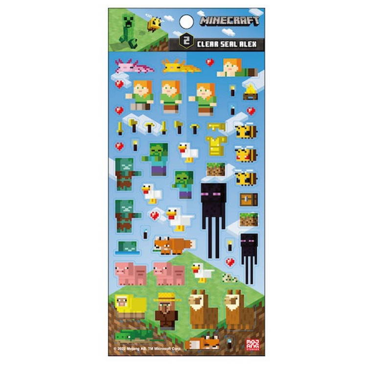 商品説明 〔マインクラフト☆Minecraft〕 仕様内容 【本体サイズ】約H175×W90mm 【パッケージサイズ】約H200×W90mm 【素　材】PET 【内　容】クリアシール1シート 【原産国】日本 特記事項画像はあくまでも商品イメ...